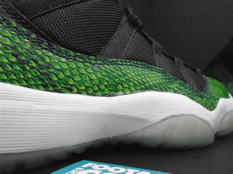 Jordans 11 Green Snakeskin Air Jordan 11 Low Green Snake Release