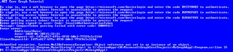 asking to authenticate after every launch · issue 13 · microsoftgraph msgraph training dotnet