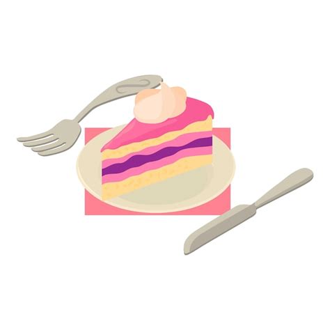 Premium Vector Cake Slice Icon Isometric Illustration Of Cake Slice