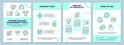 Choose Release Management Tools Blue Brochure Template Leaflet Design
