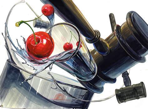 미대입시 오투미술학원 수업중 친절한준서씨 기초디자인 실전시범 상명대 유리컵and체리and법봉 Composition Design Cute Couple Art Art