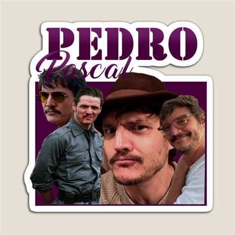 Pedro Pascal Wrestling Tee Magnet For Sale By Larkaart In 2024