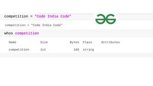 Characters And Strings In Matlab Geeksforgeeks