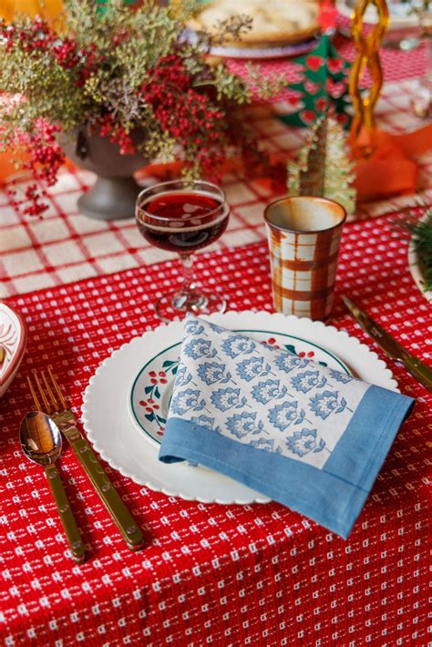 Block Print Table Linens The Six Bells