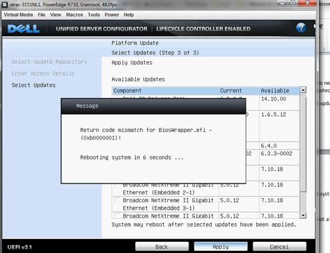 ‎r710 A Bus Fatal Error Was Detected On A Component At Bus 3 Device 0