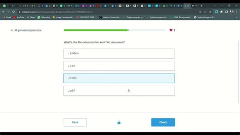 20 al generated practice web development sololearn answers youtube