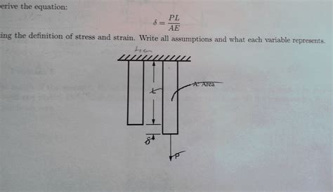 Solved Derive The Equation Delta Plae Ing The