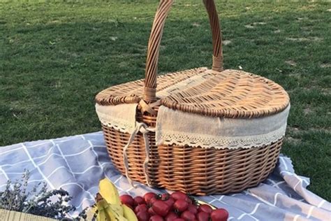 청년리빙 라탄 피크닉바구니 대형 위시버킷