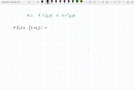 SOLVED Find the curvature K of the curve where s is the are length parameter 𝐫 s 3 s 𝐢 𝐣