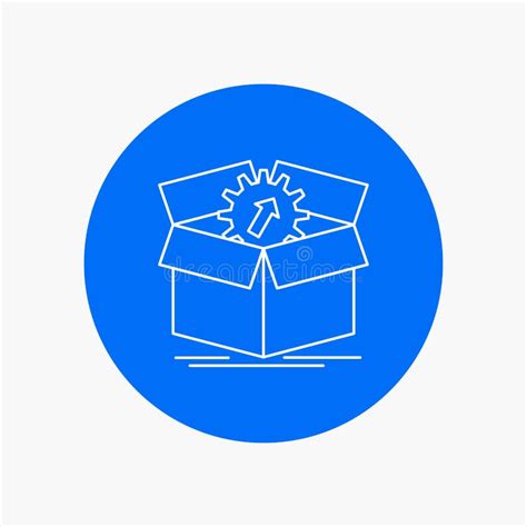 Upload Performance Productivity Progress Work White Line Icon In