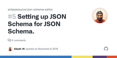 Setting Up Json Schema For Json Schema Issue Eclipsesource Json