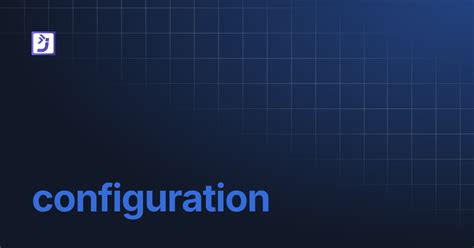 configuration jframework