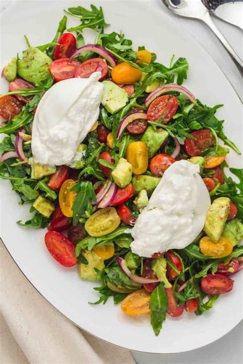 Easy Burrata Salad Recipe Little Sunny Kitchen