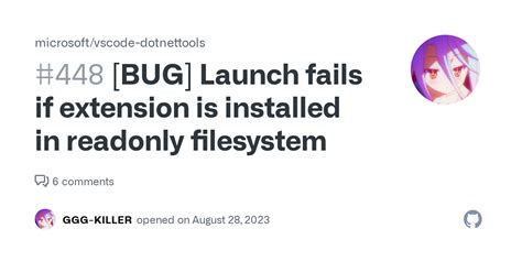Bug Launch Fails If Extension Is Installed In Readonly Filesystem