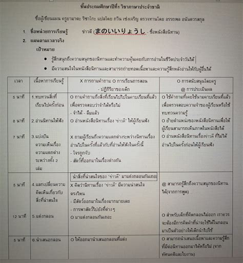 แผนการสอนหน้าเดียวของครูญี่ปุ่น ตามที่มีคนสนใจแชร์กันเยอะมาก และอยากอ่านเข้าใจ ทางศูนย์ฯ จึงได้