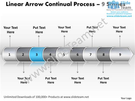 Business Power Point Templates Linear Arrow Continual Process Phase Diagram Ppt Sales Slides PDF