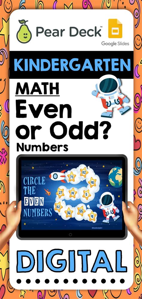 Pear Deck™ K1 3 Grade Math Even Or Odd Numbers Activity For Distance