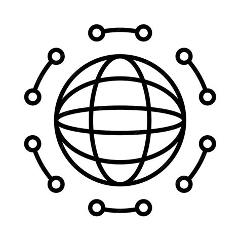 Premium Vector Globality Line Illustration