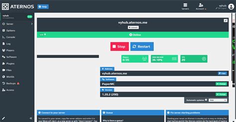 Create Your Free Minecraft Server With Aternos Vyhub