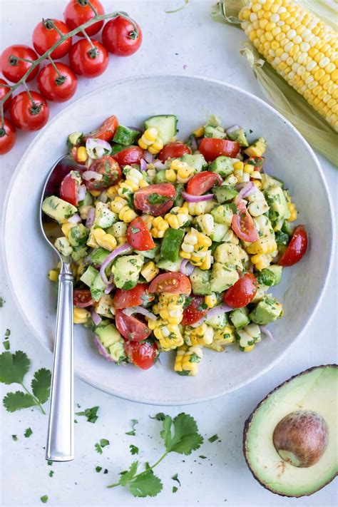 Easy Avocado Corn Salad Recipe Evolving Table