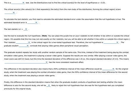 Solved 8 A Two Tailed Hypothesis Test For A