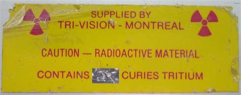 Tritium Powered Exit Sign Society For The Preservation Of Canadas Nuclear Heritage