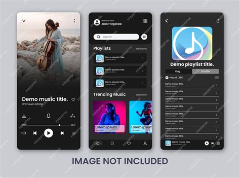 Premium Vector Music Player User Interface Ui Layout