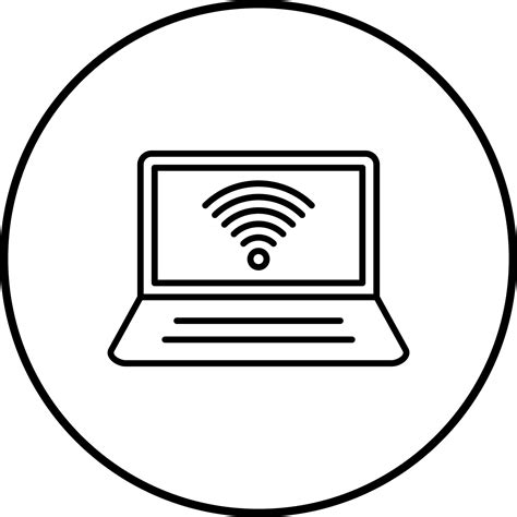 Connected Laptop Vector Icon 20664002 Vector Art At Vecteezy