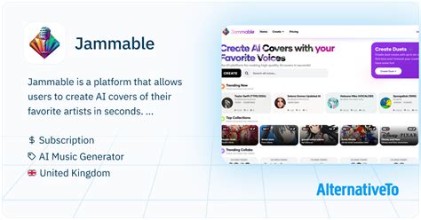 Jammable Generate Ai Music Covers Using Trending Artist Voice Models
