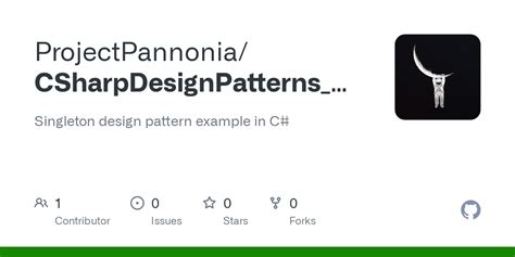 GitHub ProjectPannonia CSharpDesignPatterns Singleton Singleton