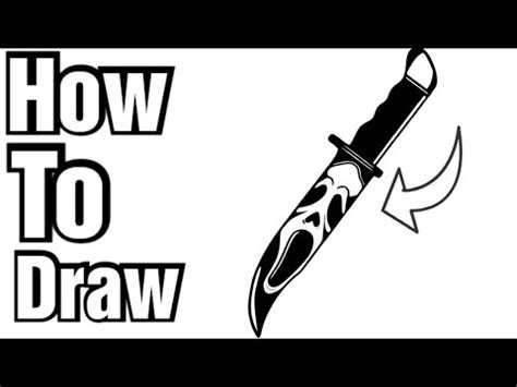 How To Draw Ghostface Knife Scream YouTube