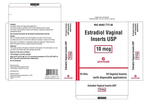 Estradiol Vaginal Insert Package Insert Prescribing Information My