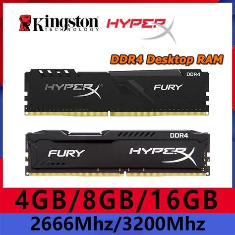 Kingston Hyperx Fury Desktop Ddr4 Ram 4gb 8gb 16gb 2666mhz 3200mhz Dimm Game Memory Shopee