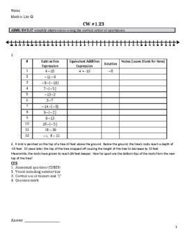 Order Of Operations With Rational Numbers