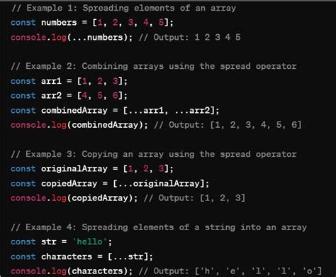 Day Spread Ecmascript6 Spread Operator Javascript Js