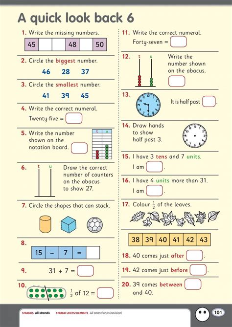 Mycjfallon Busy At Maths 2 Second Class F19 Easy Math Worksheets Basic Math Skills Math