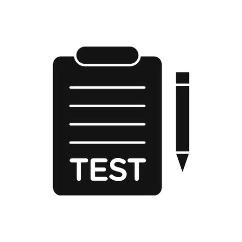 Premium Vector Test Icon Symbol On White Background