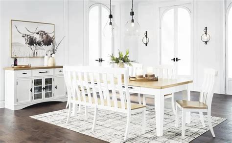 Buena Vista Dining Table With 4 Chairs And Bench By Hom Furniture