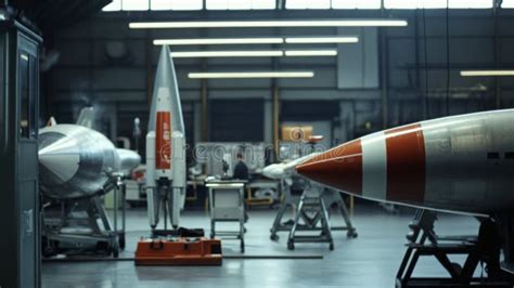 Innovative Missile Technology Displayed In A High Tech Aerospace