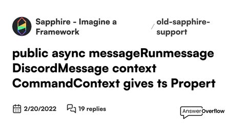 `public Async Messagerunmessage Discordmessage Context Command