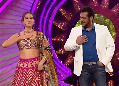 Bigg Boss 15 Sara Ali Khan Graces The Weekend Ka Vaar Makes Salman