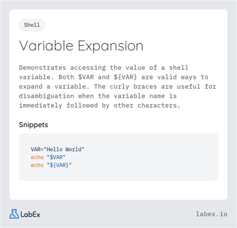 Variable Expansion