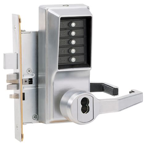 Simplex Pushbutton Mortise Lock W Lever Combination Entry Key Override Passage Lockout