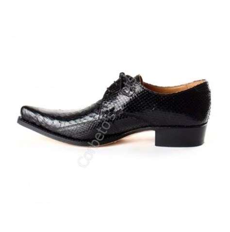 Buy Sendra Mens Black Python Shoes