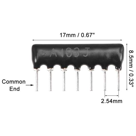 220kohm 6 Resistor Network 7pins Flux Electronix