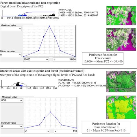 Fuzzy Logic Pertinence Functions For Forest In Mediumadvanced Stage