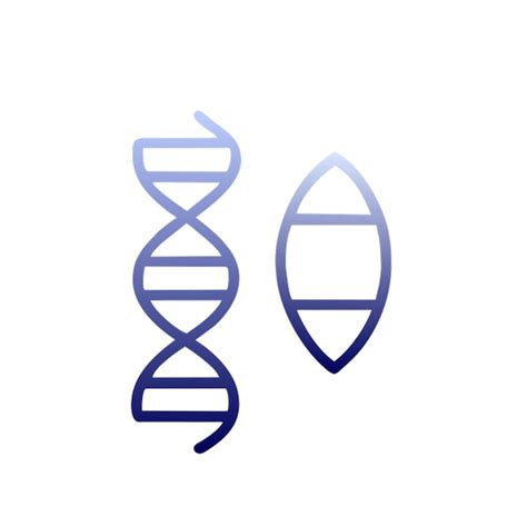 Premium Vector Genetic Testing Icon Outline Gradient