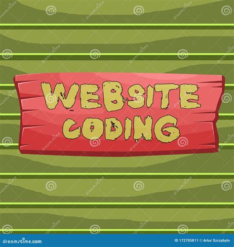 conceptual hand writing showing website coding business photo