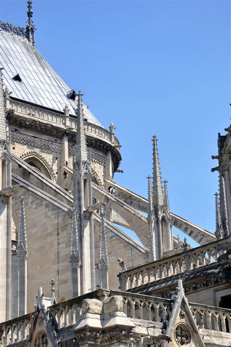 Notre Dame Cathedral Flying Buttress Detail June 2010 Photo By Bob