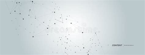 Abstract Connect Molecule Banner And Science Structure Vector Illustration Stock Vector